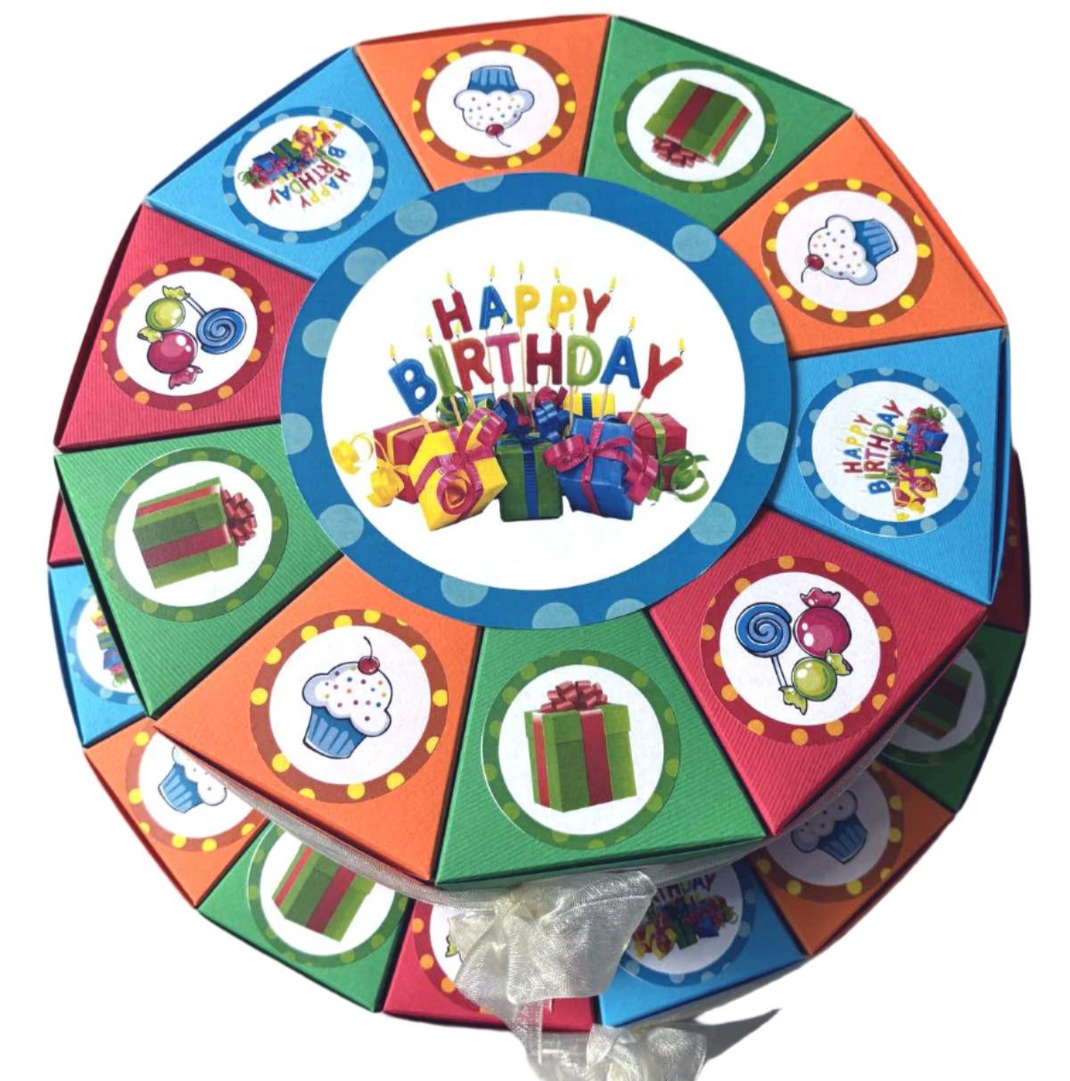 Happy birthday torta od kartona – Pinjata Factory